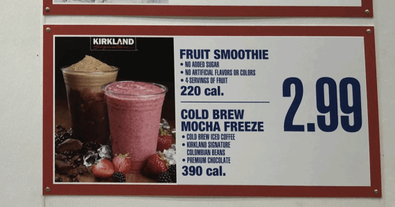 Costco Introduces a New Smoothie to the Food Court Menu