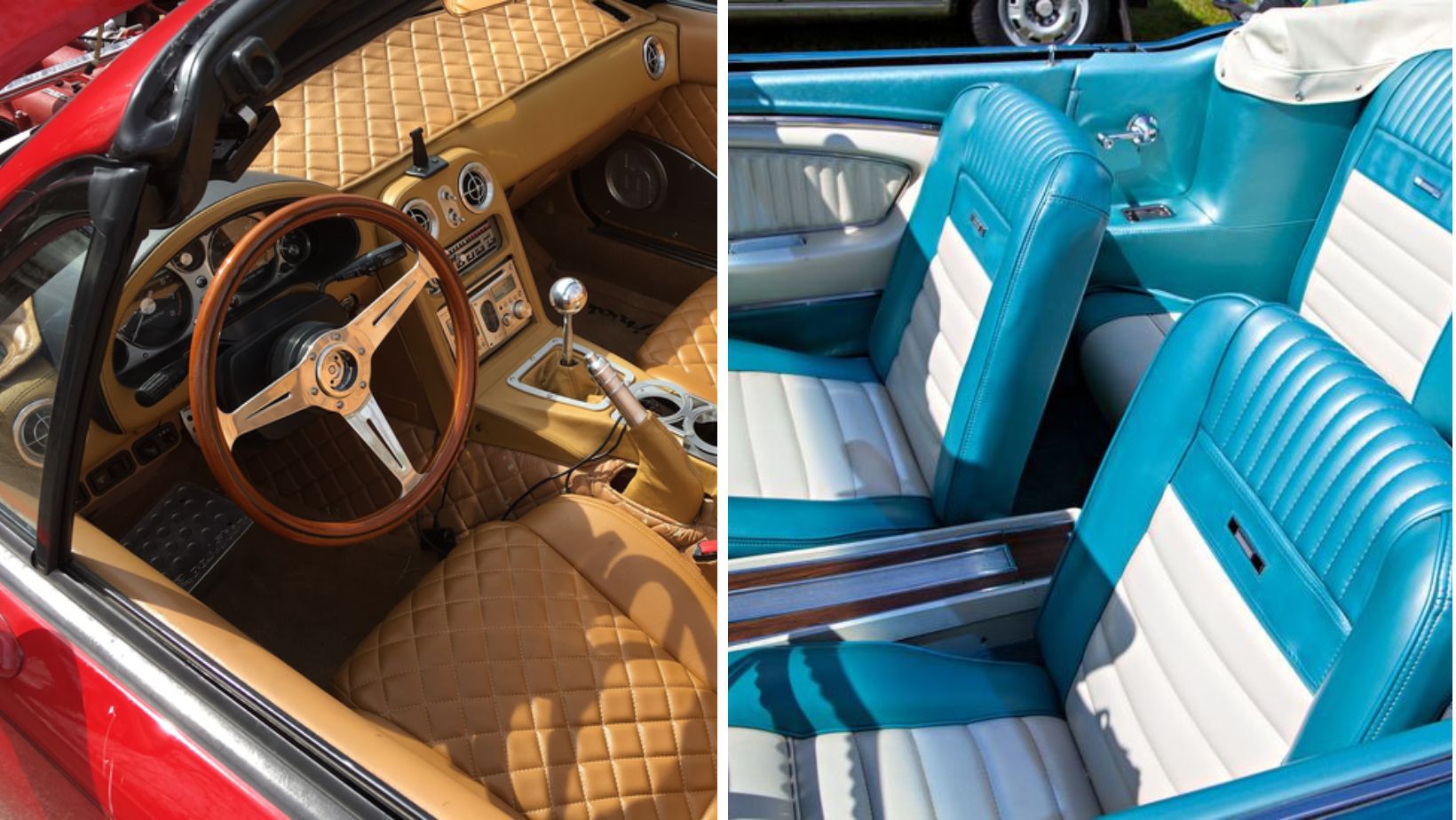 retro car interior