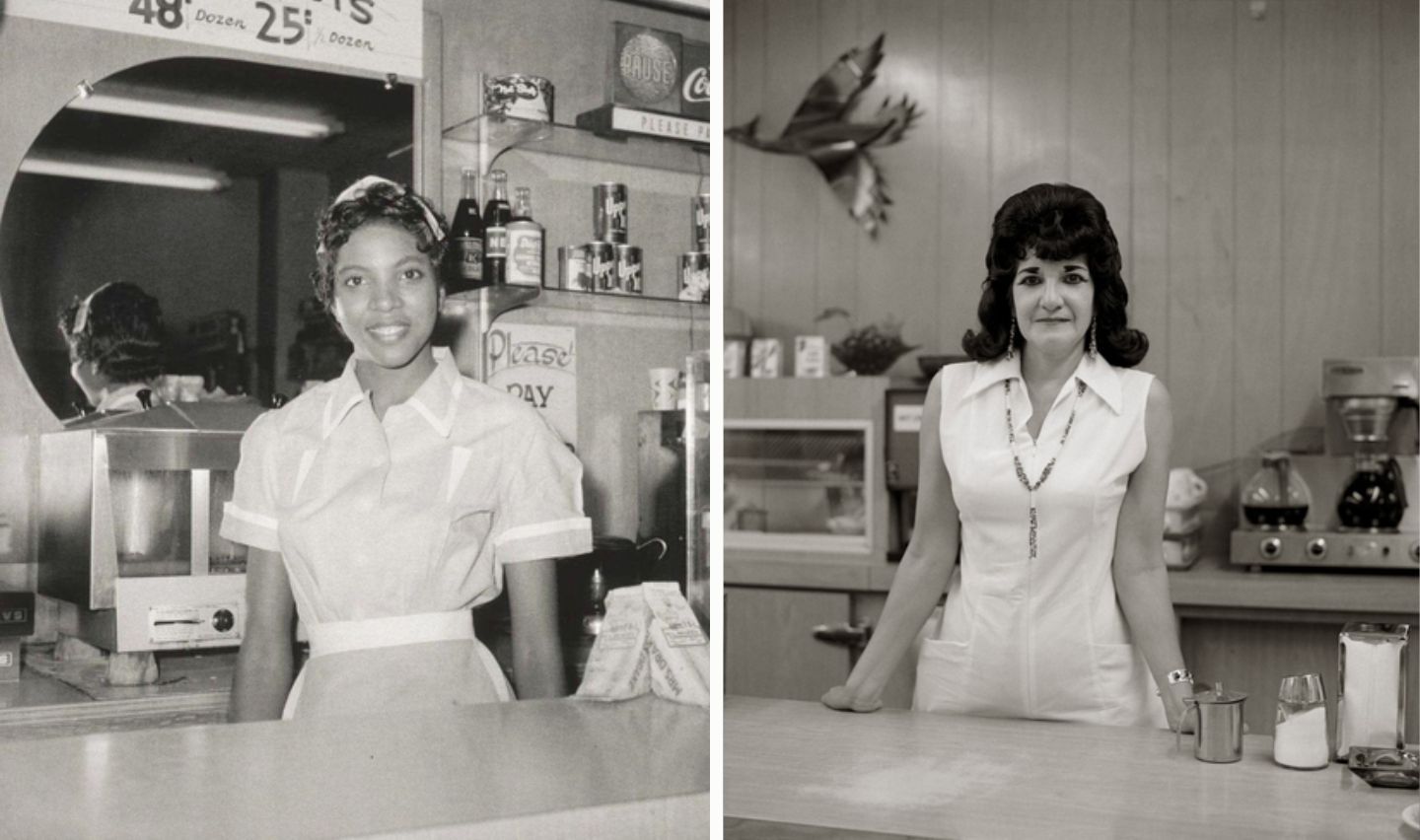 15 Vintage Photos of Retro Diner Waitress Uniforms We Absolutely Love