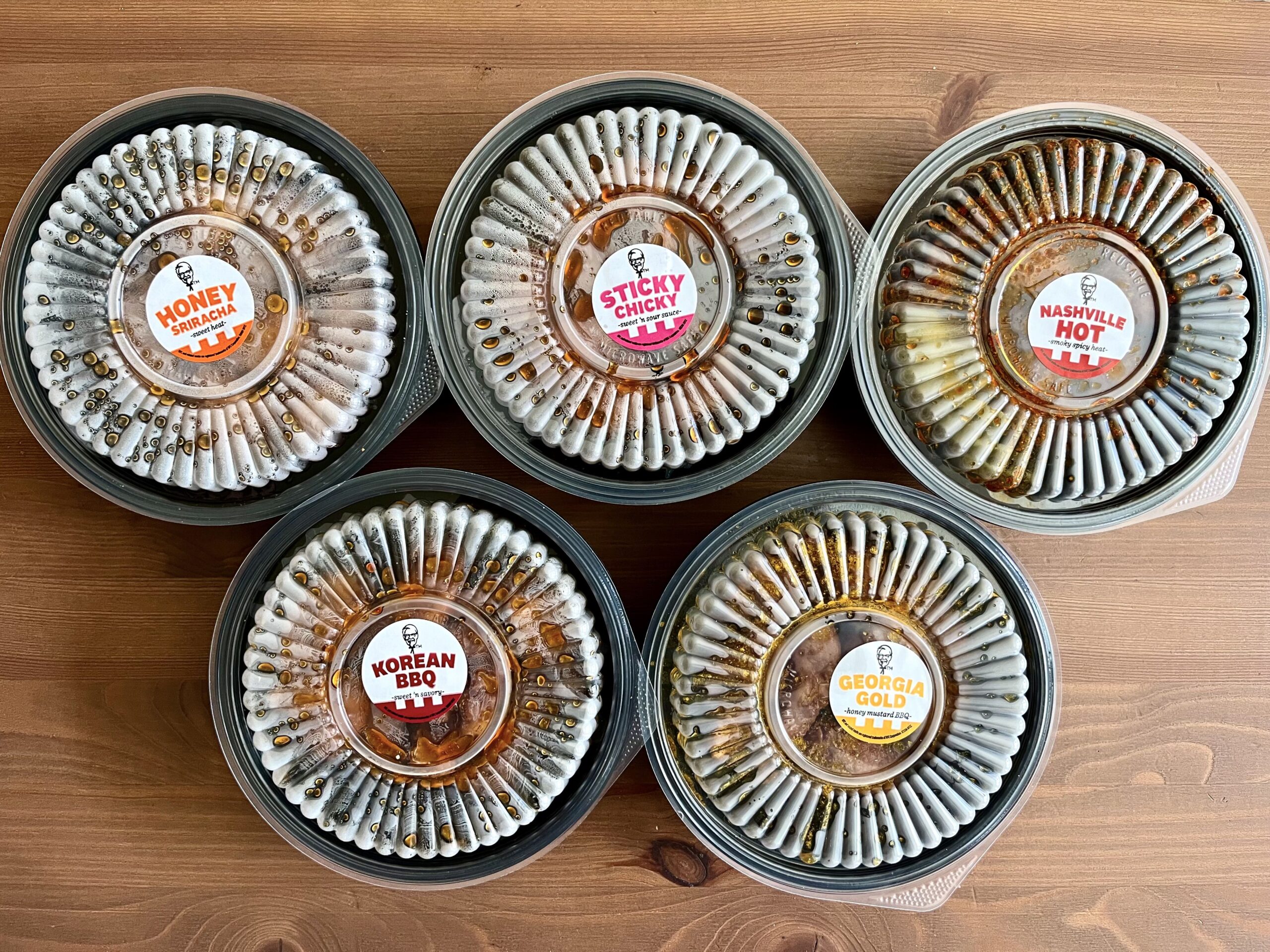 All 5 Flavors of KFC's New Saucy Nuggets, Ranked